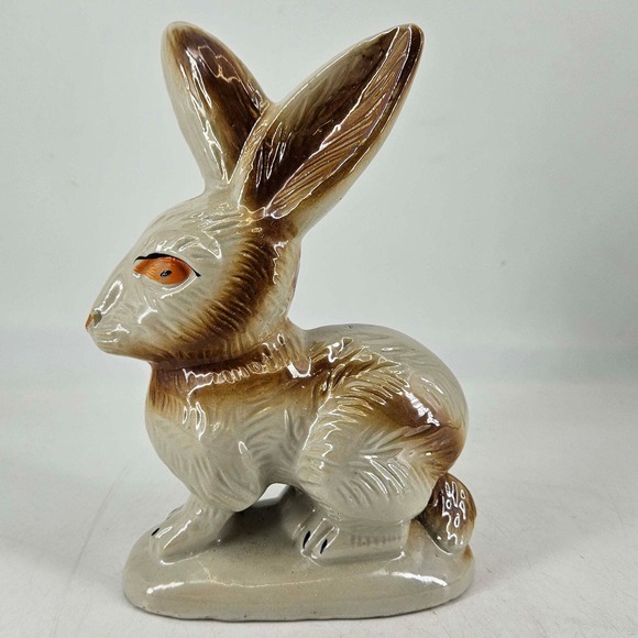 Spoontiques | Accents | Vintage Ceramic Lusterware Rabbit Hare Bunny ...